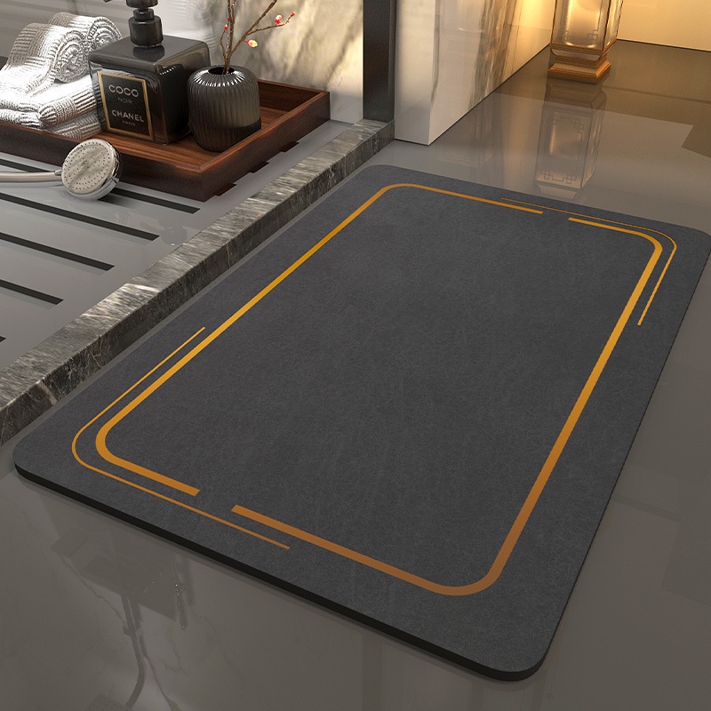 Minimal Style Floor Mat, Bedroom, Bathroom Absorbent Floor Mat, Non ...