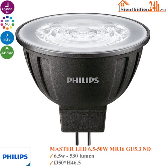 [GENUINE Philips] Philips Master LED 12v LED Bulb 6.5-50W, CRI>90, GU5 ...