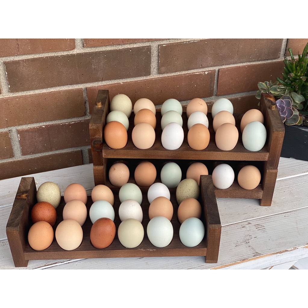 Stackable Egg Holder 18-50 Egg Holder Egg Tray Farmhouse Egg Holder ...