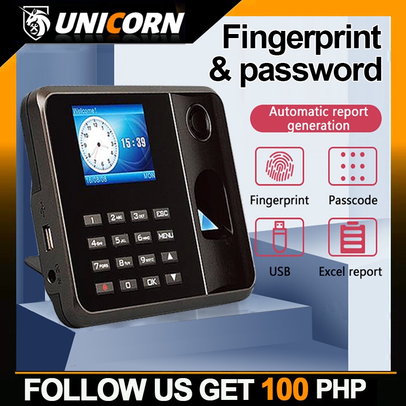 Biometrics Fingerprint Time Attendance Machine Household Security ...