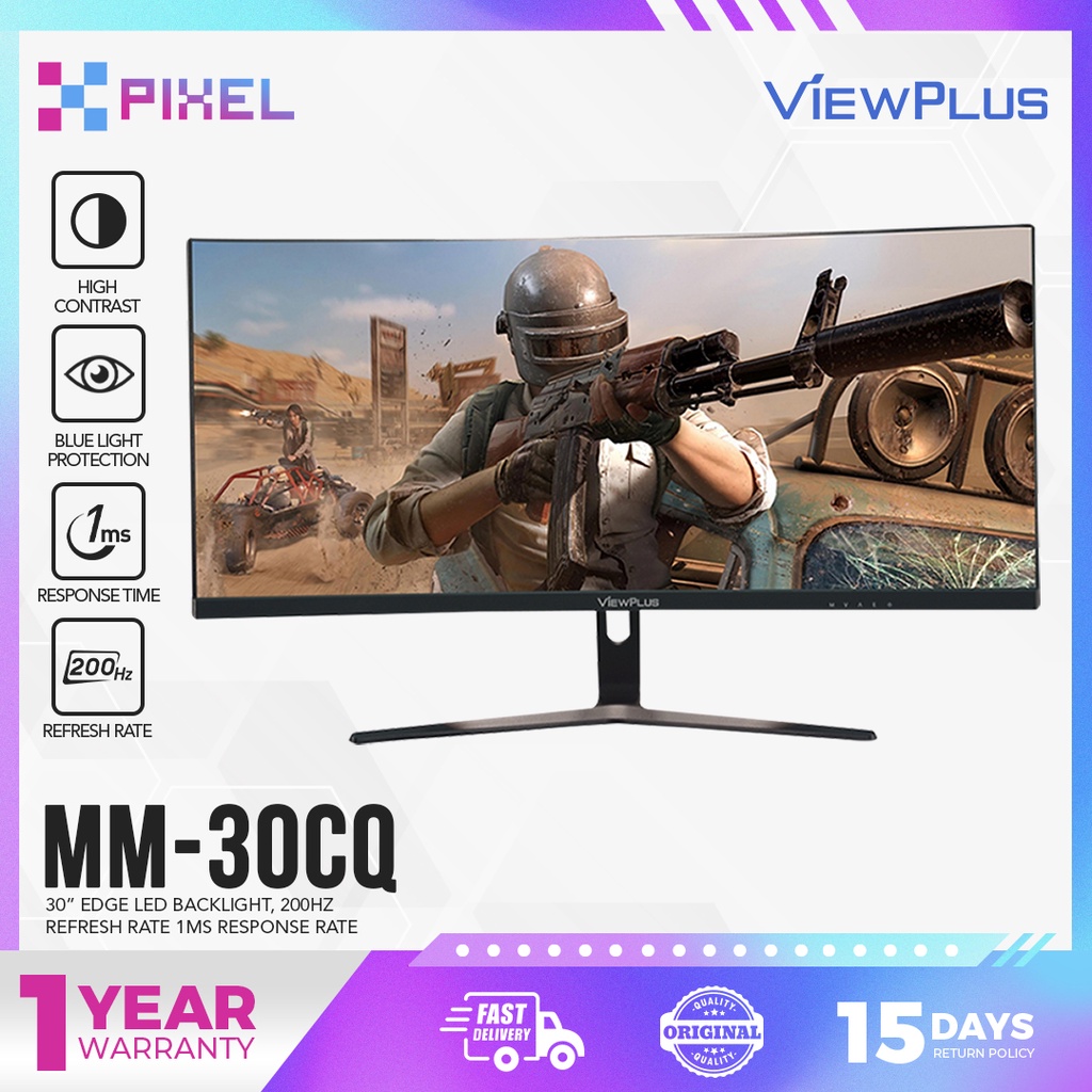 ViewPlus MM-30CQ 30 Inch Monitor Edge LED Backlight, 30" Monitor, 200Hz ...