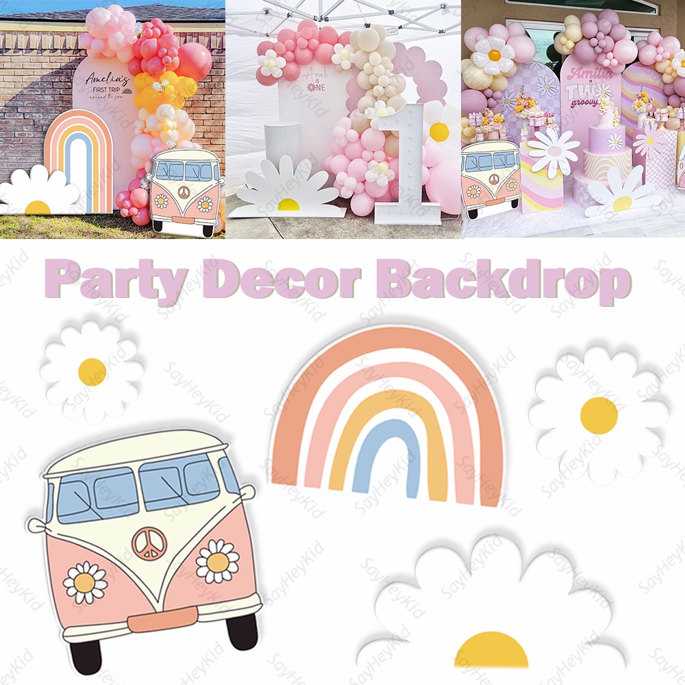 12/18/36inch Daisy Theme Decor KT Board Boho Rainbow Groovybaby ...