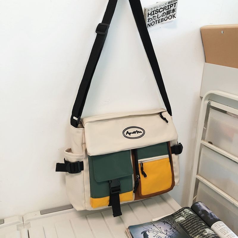 Trendy Messenger Bag Men's Fashion Ins Shoulder Bag Large Capacity ...