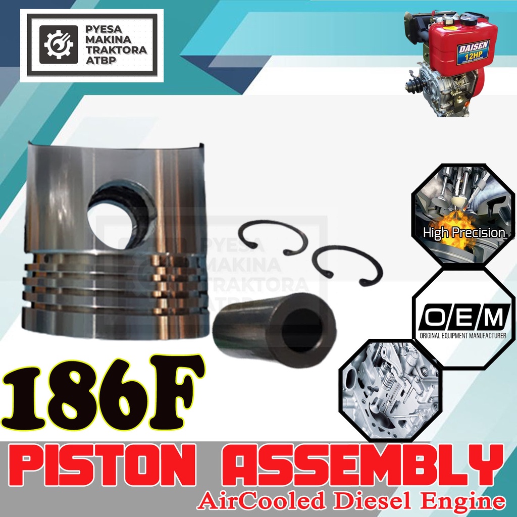 Piston Assy Assembly for Daisen Unit 186F 186FA 188F 190F 192F Air ...