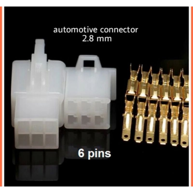 Small 6pin socket for cable connector (motorcycle socket) | Shopee ...