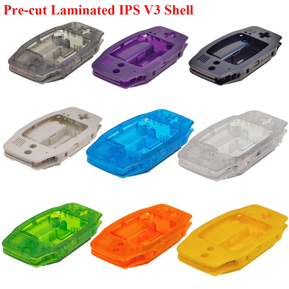 GBA Replacement Housing Shell for Gameboy Advance IPS V4 V3 Laminated ...