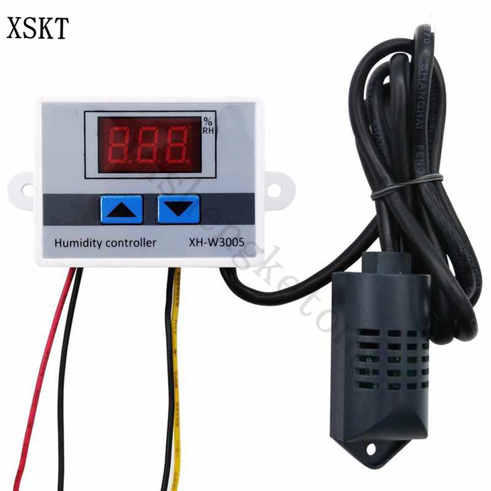 W3005 Digital Humidity Controller XH-W3005 12V 24V 220V Humidistat ...