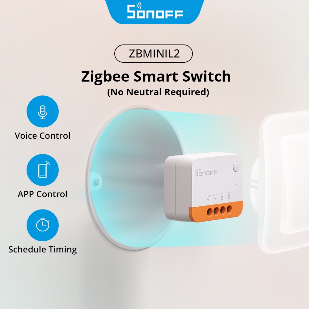 SONOFF ZBMINIL2 Extreme Zigbee Smart Switch ZBMINI L2 (No Neutral Required) | Shopee Philippines