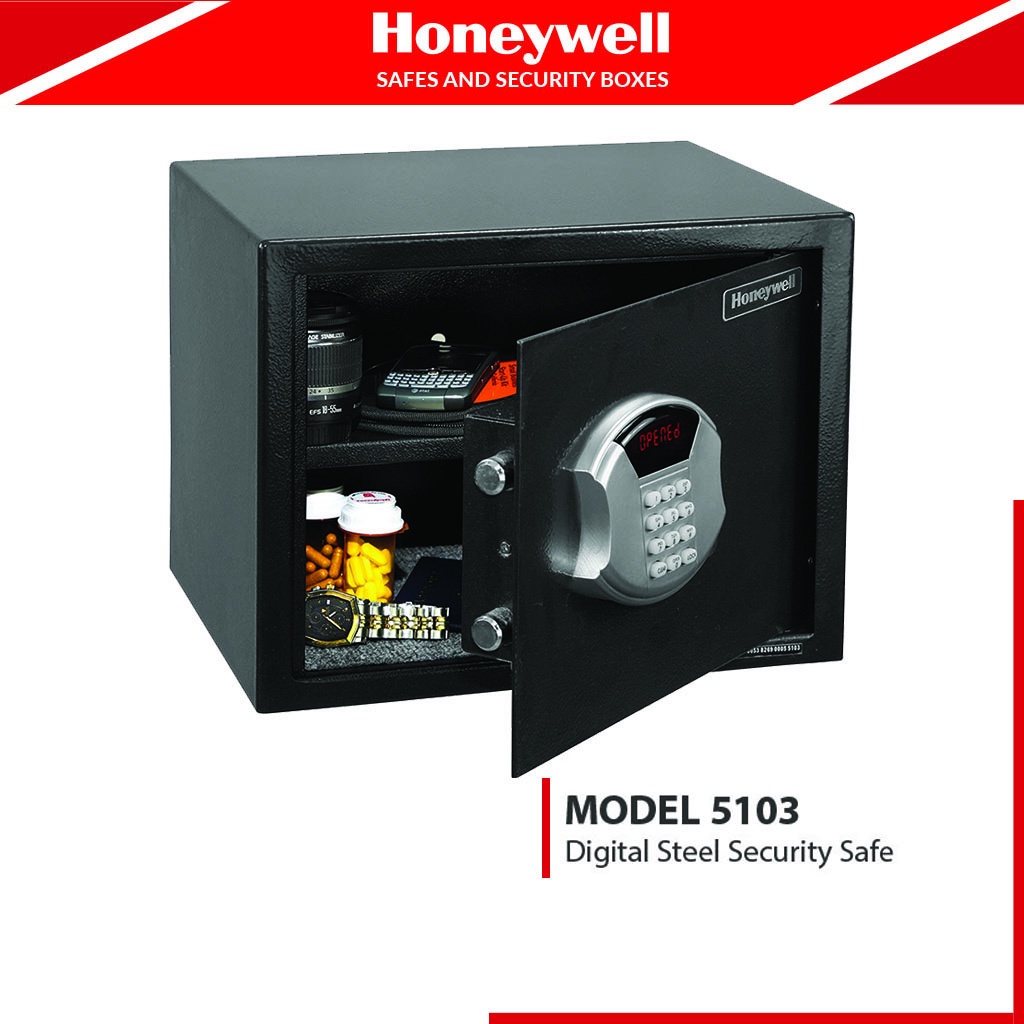 Honeywell Safe 5103 Motorized Anti-Theft Security Safe Cash Vault Box ...