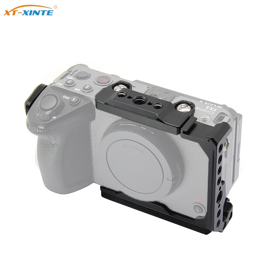 XT-XINTE Aluminum Alloy Camera Cage Rig Compatible for Sony FX30 FX3 ...
