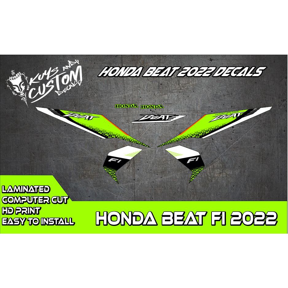 Honda beat FI 2022 Stock Decals sticker | Shopee Philippines
