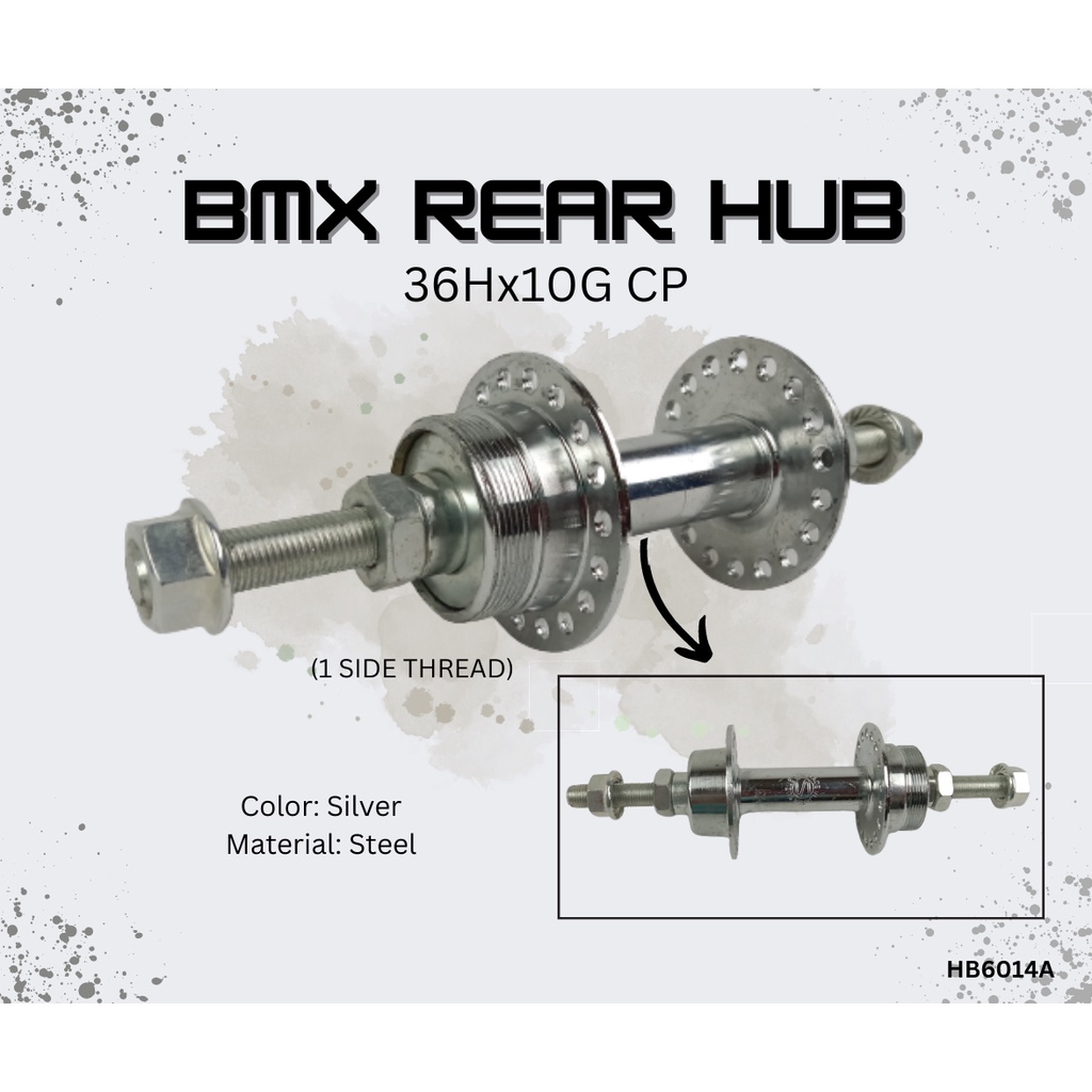 BMX Rear Hub Steel Bicycle Rear Hub 36Holes 10G 1Side Thread CP ...