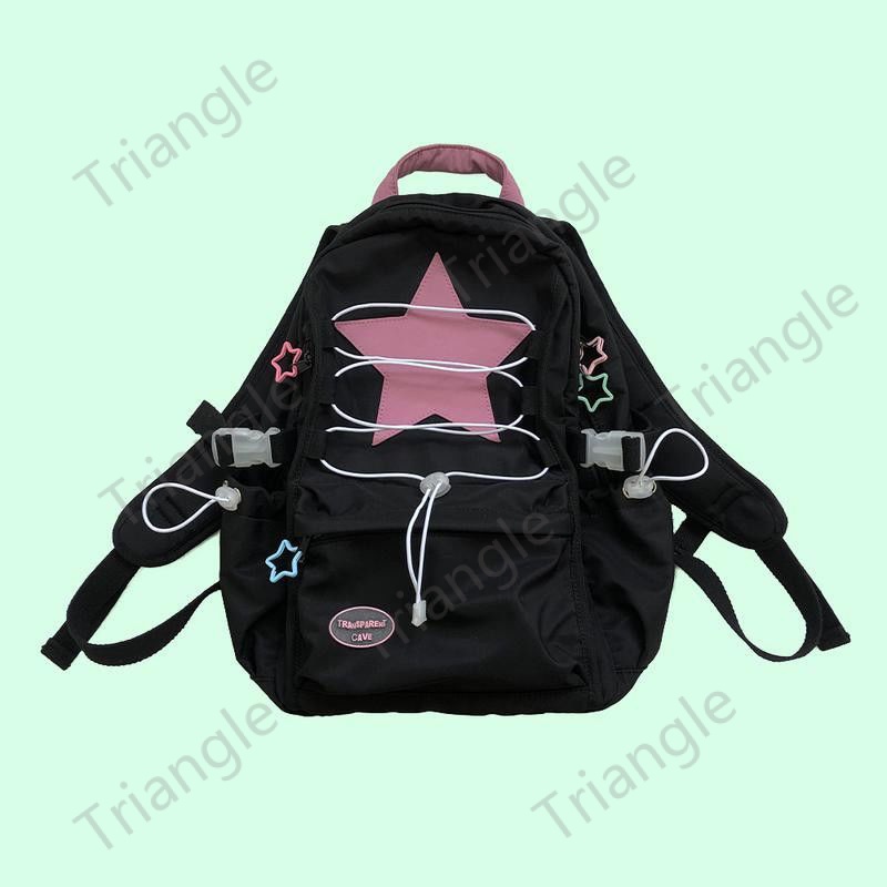 Y2k Style Star Backpack Cute Fashionable Large-Capacity Backpack ...