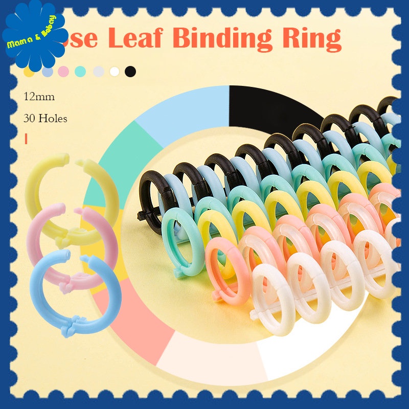 30 Holes Loose Leaf 5pcs Binder Circles Ring Paper Book Scrapbook Album ...