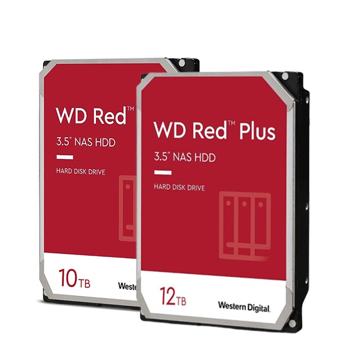 Western Digital WD Red Plus 3.5" 10TB 12TB NAS System SATA HDD Hard ...