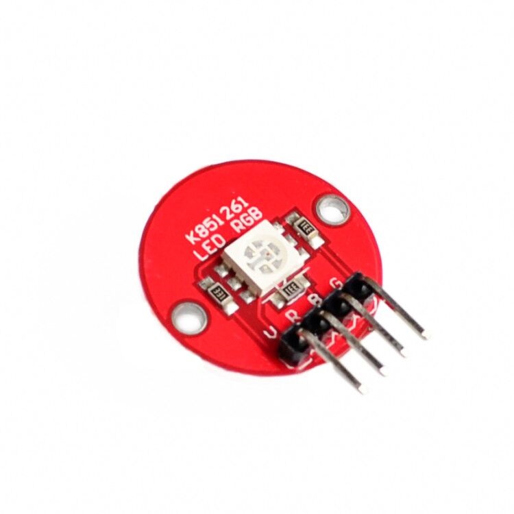 5050 Circular Full Color LED 3 Colors Patch Sensor Module With Cables ...