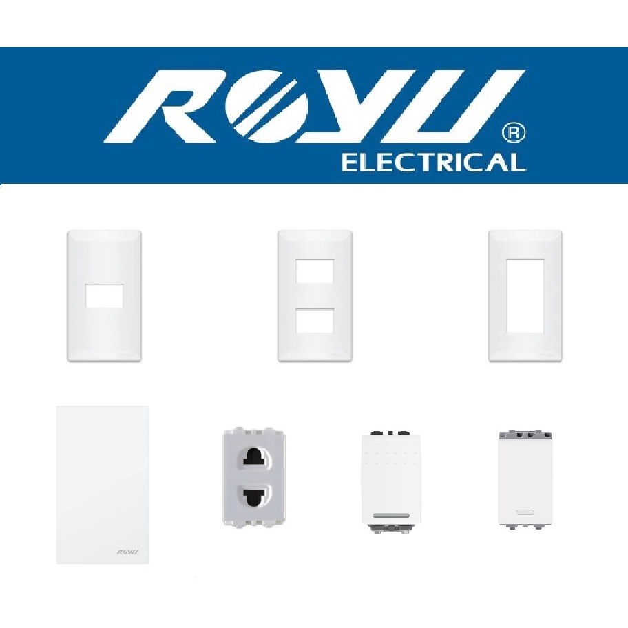 ROYU WIDE SERIES ELECTRICAL COMPONENT | OUTLET | 1 WAY 3 WAY SWITCH | 1 ...