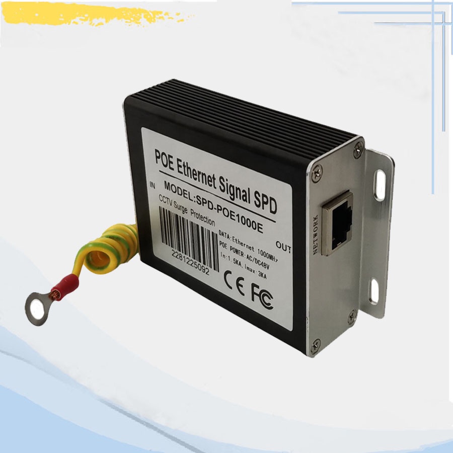Gigabit RJ45 PoE Surge Protector for CCTV Camera DVR | Shopee Philippines