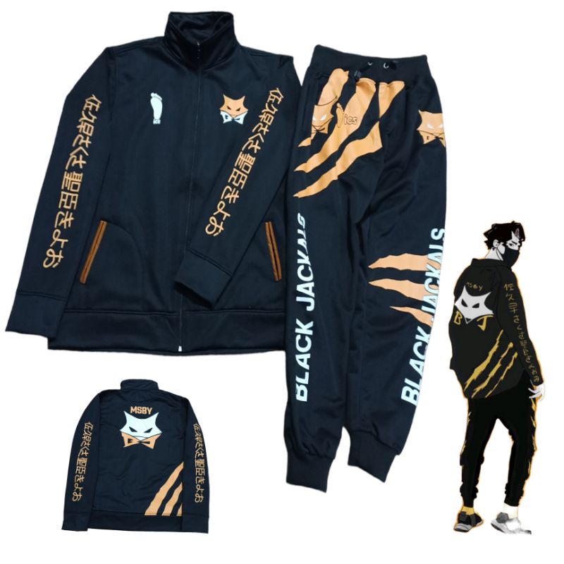 Haikyuu MSBY black jackals anime jacket | Shopee Philippines