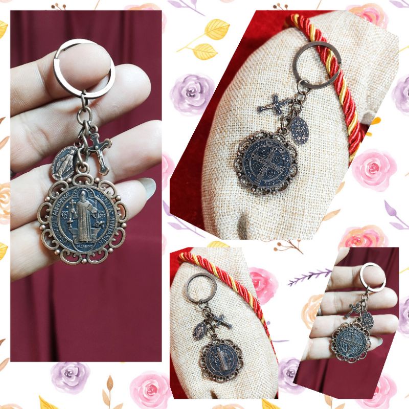 St. Benedict Bronze Miraculous Medal for Protection Against Evil with ...