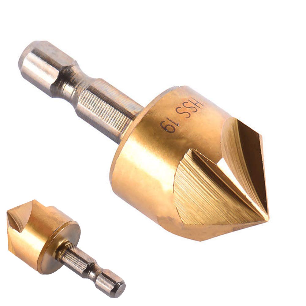 6pcs 6/8/9/12/16/19mm Hss Countersink Boring Drill Bit Set for Wood ...
