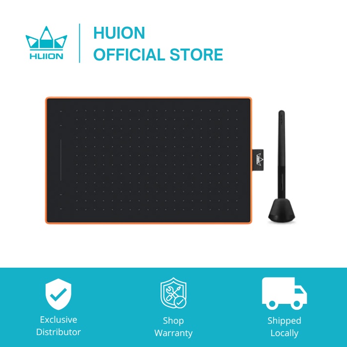Huion Inspiroy Rtm-500 Solar Orange Drawing Tablet 8192 Pressure ...