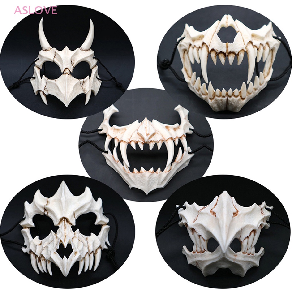 ASLOVE Halloween Demon Mask Carnival Werewolf Skull Mask Cosplay ...