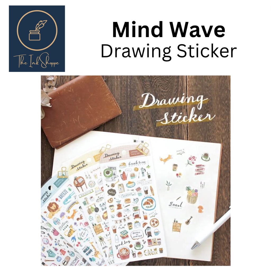 Mind Wave Drawing Sticker | Shopee Philippines