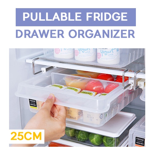 CHANGSIN LIVING Pullable Food Organizer For Fridge 25cm 1 set | Shopee ...