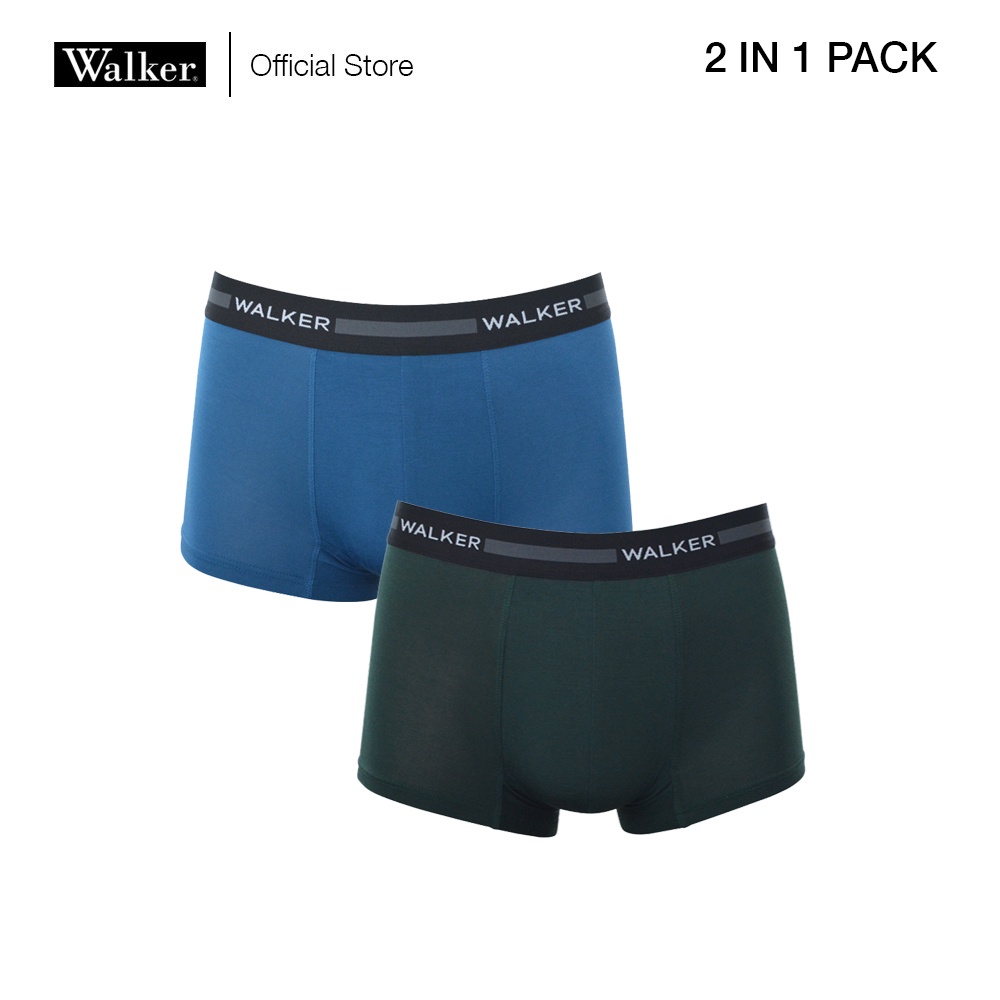 Walker Extreme Bamboo Fiber Cool Fit Comfort Men Boxer Brief (2 in 1 ...