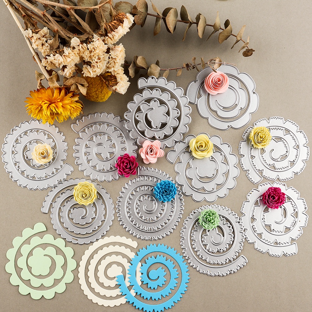 3D FLower Cutting Dies Carbon Steel Stencil for DIY Scrapbook Embossing ...