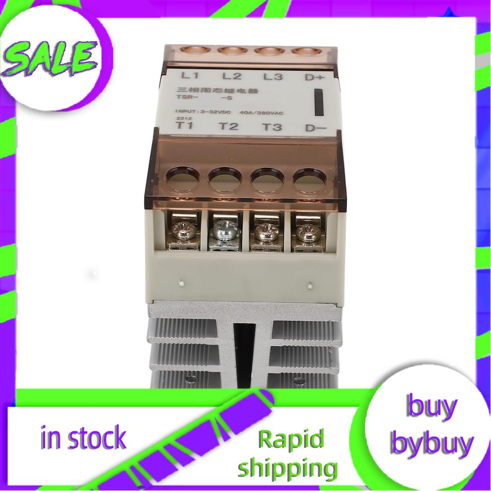 Buybybuy 3 Phase Solid State Relay with Radiator 3‑32VDC Control ...