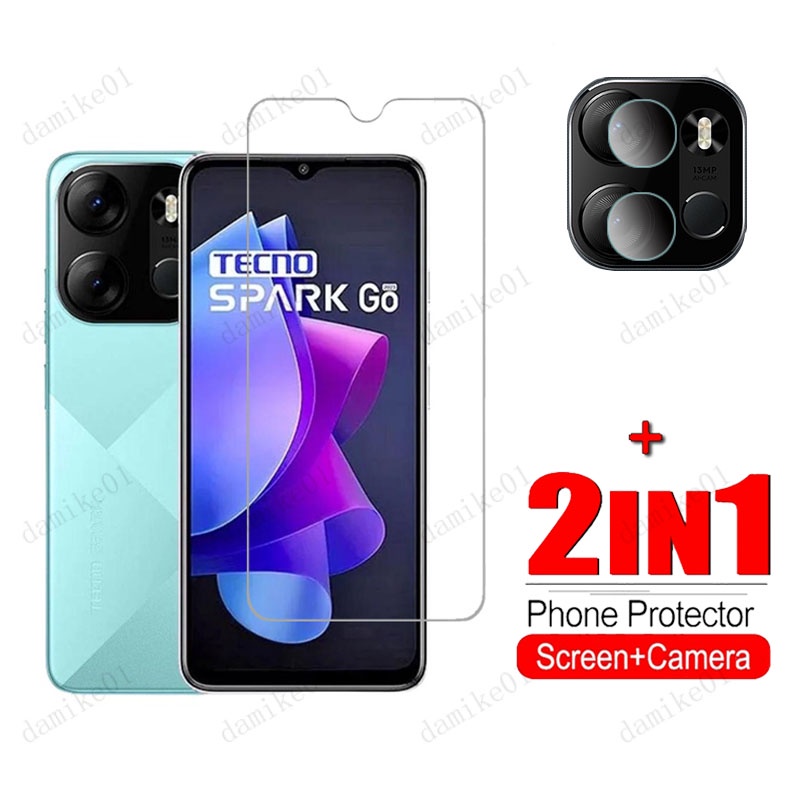 Tecno Spark Go 2023 Tempered Glass Film for Tecno Spark 8C 8P 7 Pro 7T 7P 6 Go Air Pova Neo 2 4 ...