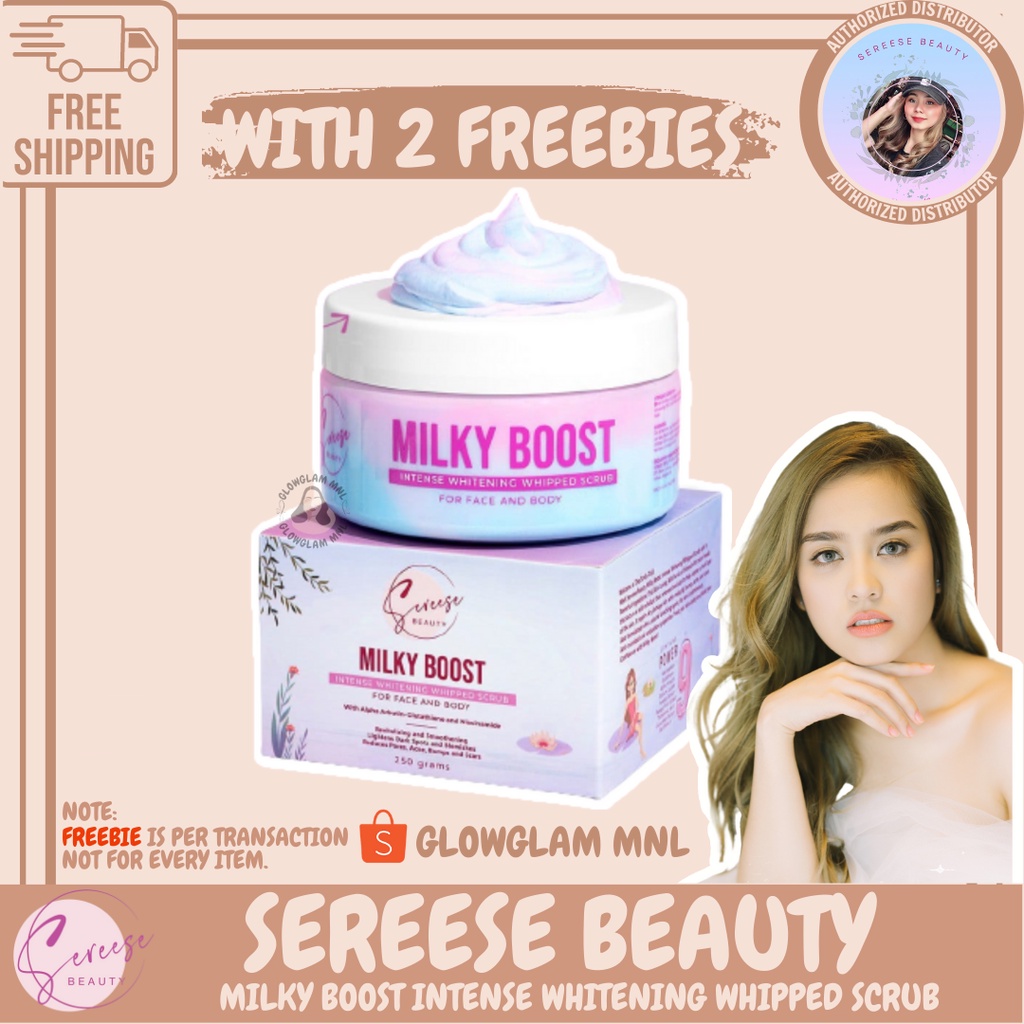 (WITH 2 FREEBIES) Sereese Beauty Milky Boost Instant Whitening Whipped ...
