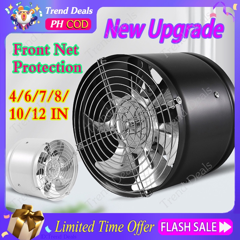 COD Newly upgraded Exhaust Fan, 4/6/7/8/10/12 inch metal ventilation ...
