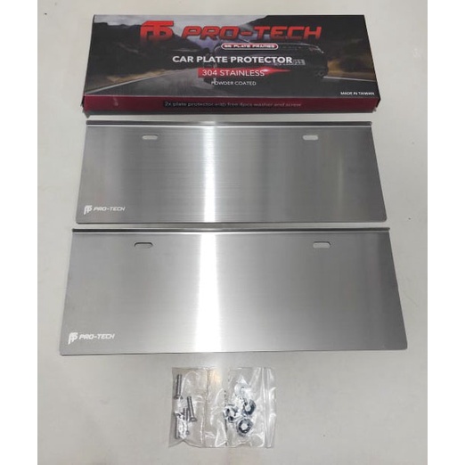 ProTech Stainless Silver Car Plate Holder | Shopee Philippines