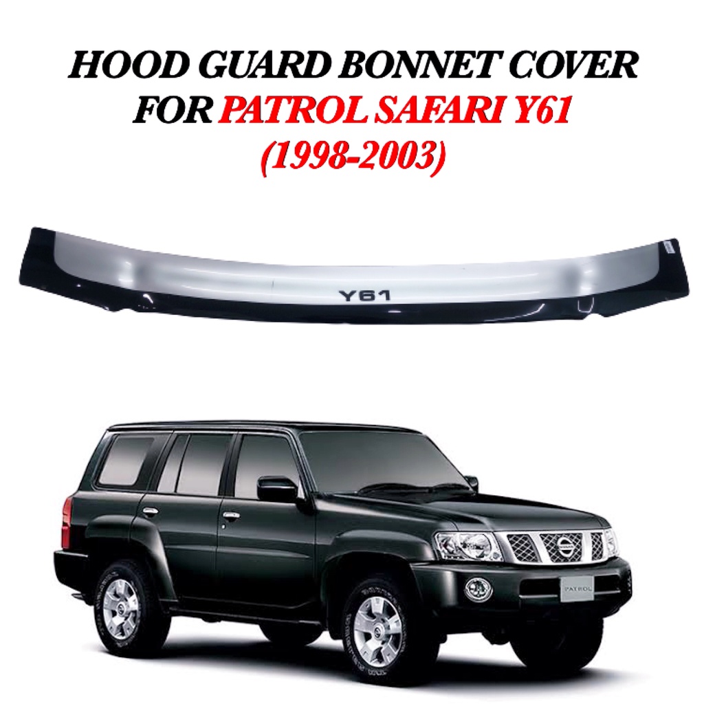 CPAO Bonnet Hood Guard Cover for Patrol Safari Y61 1998 1999 2000 2001 ...