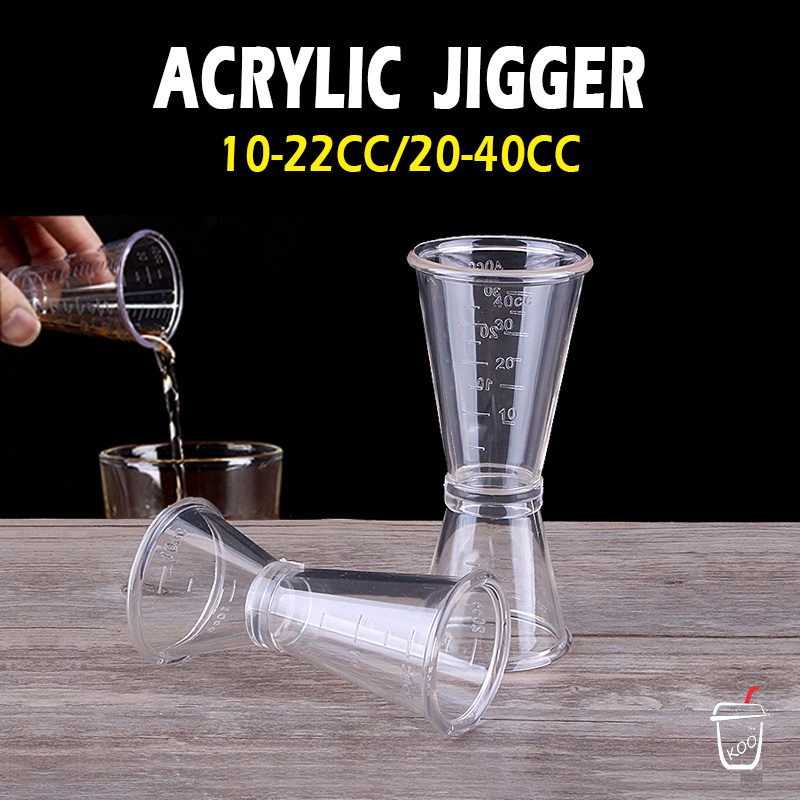 Clear Double Jigger Measure Cup With Scale Measuring Drinking For ...