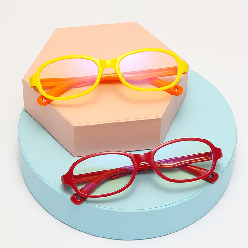 Kids Anti Blue Ray Glasses Boy Girl Rectangular Frame Computer ...