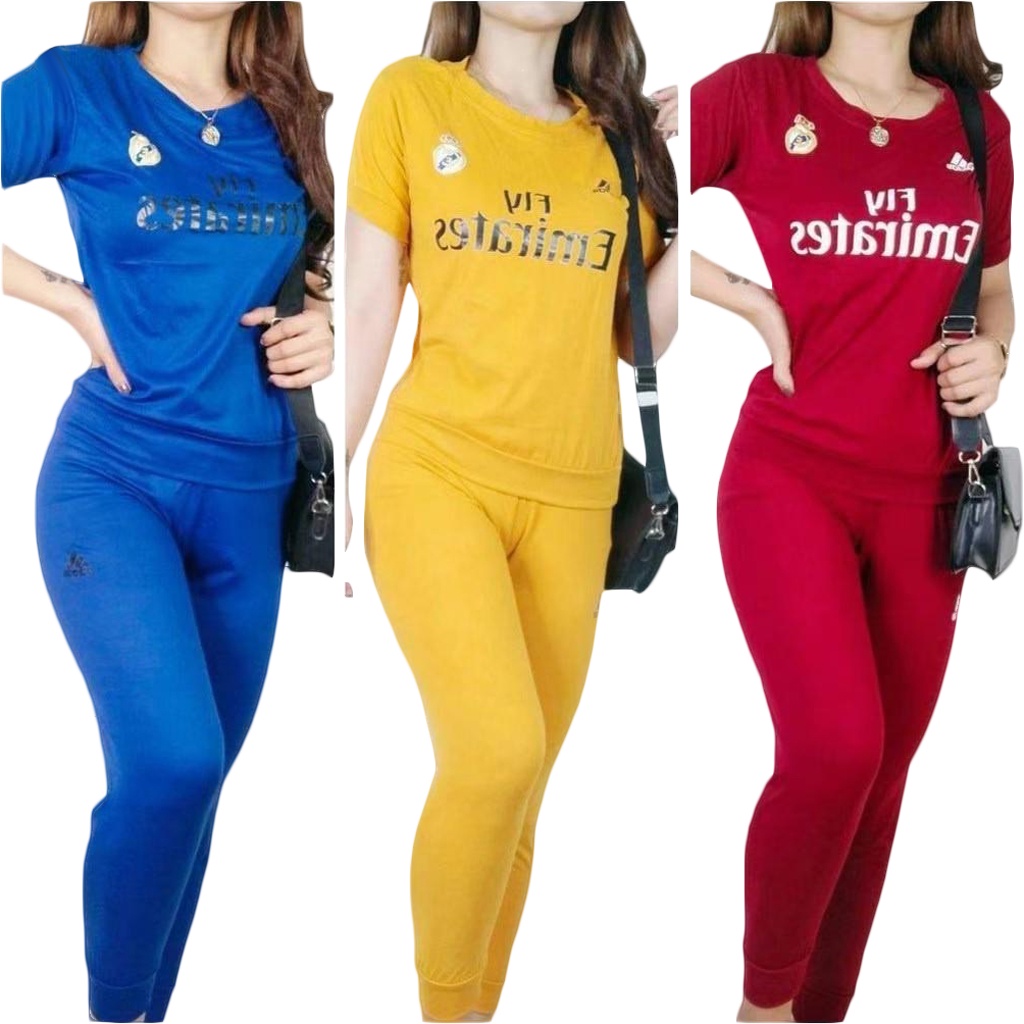 Plain Terno Tshirt Terno Tshirt Pants Sexy Short Sleeves Top Shopee Philippines
