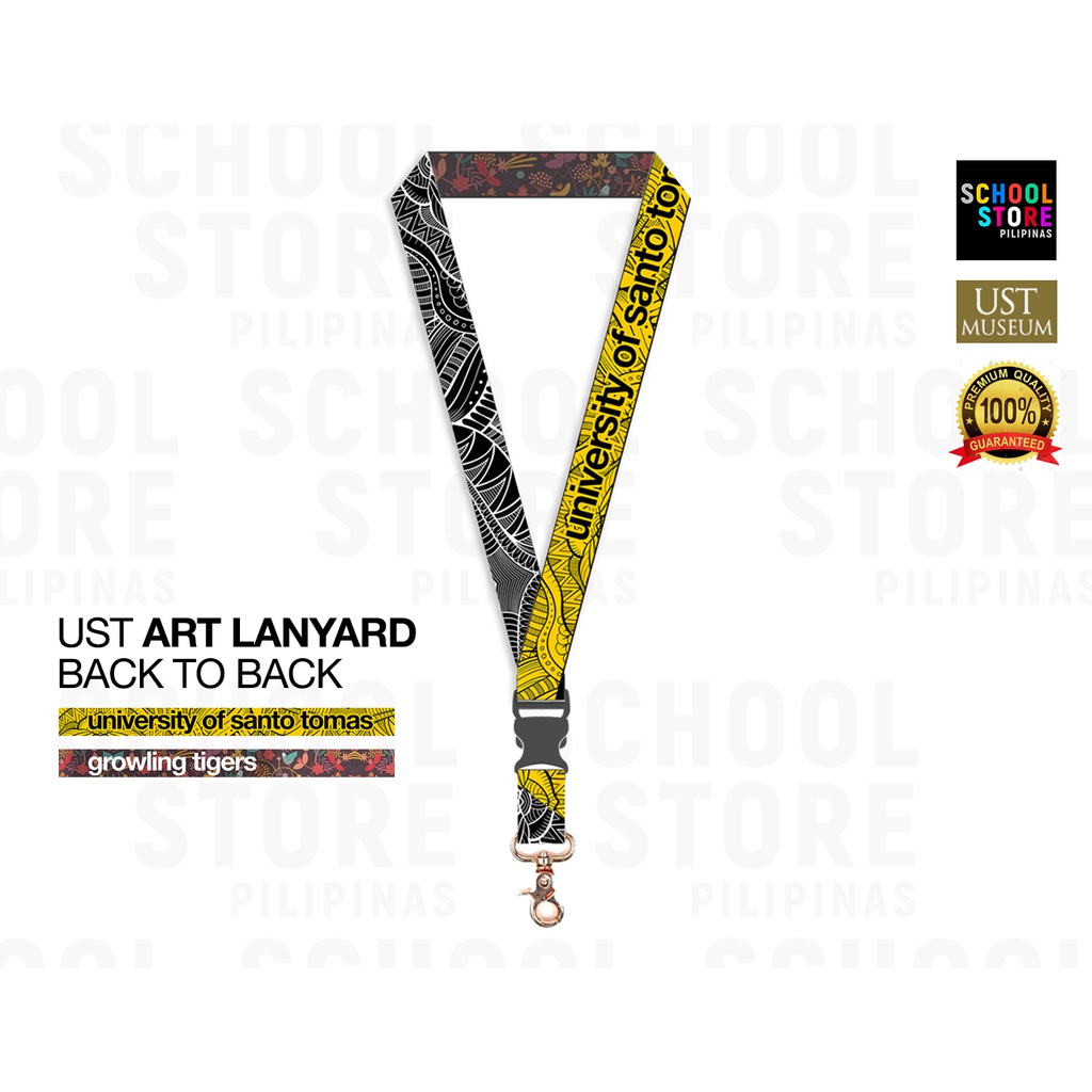 UST ART Reversible Lanyard - Back to Back - UST Growling Tigers Lanyard ...