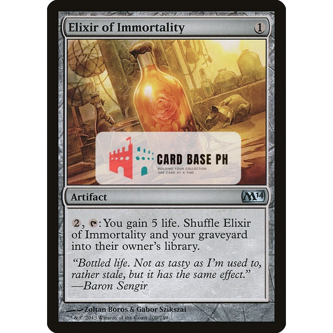 Elixir of Immortality - Magic the Gathering Trading Card | Shopee ...