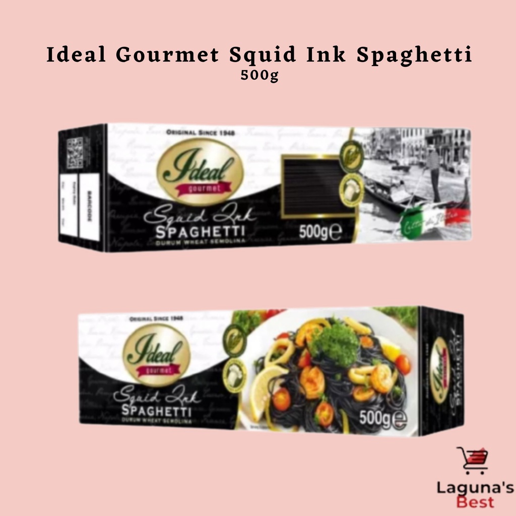 Ideal Gourmet Squid Ink Spaghetti 500g | Shopee Philippines