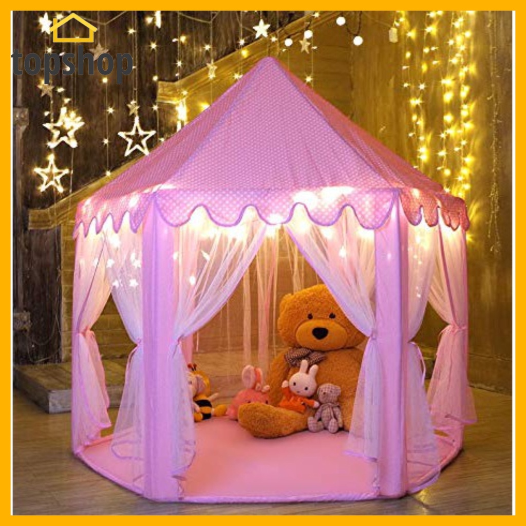 TOPSHOP Kids Play Tents Prince and Princess Party Tent Children Indoor ...