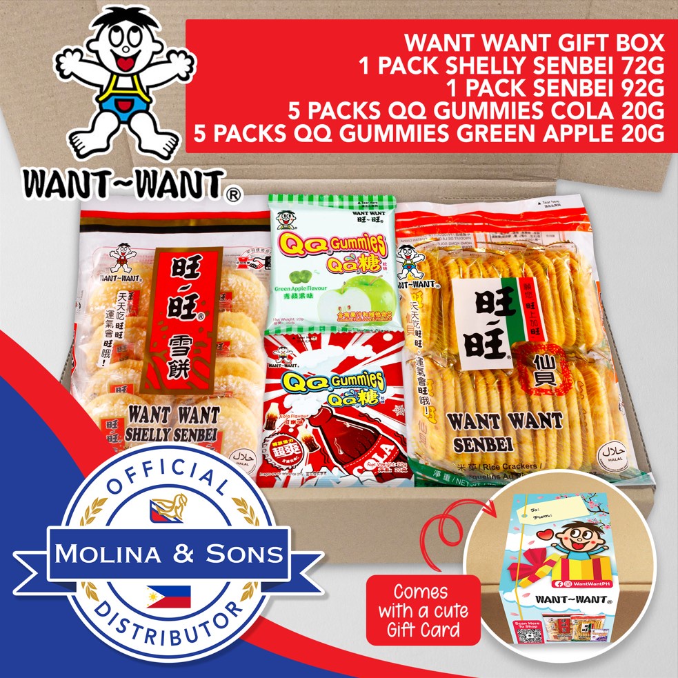 Want Want Snack and Gummies Gift Box | Shopee Philippines