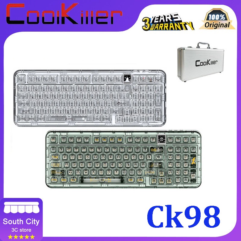 coolkiller CK98 Mathematician Wireless three-mode 2.4G Bluetooth Hot-swap Mechanical Keyboard ...