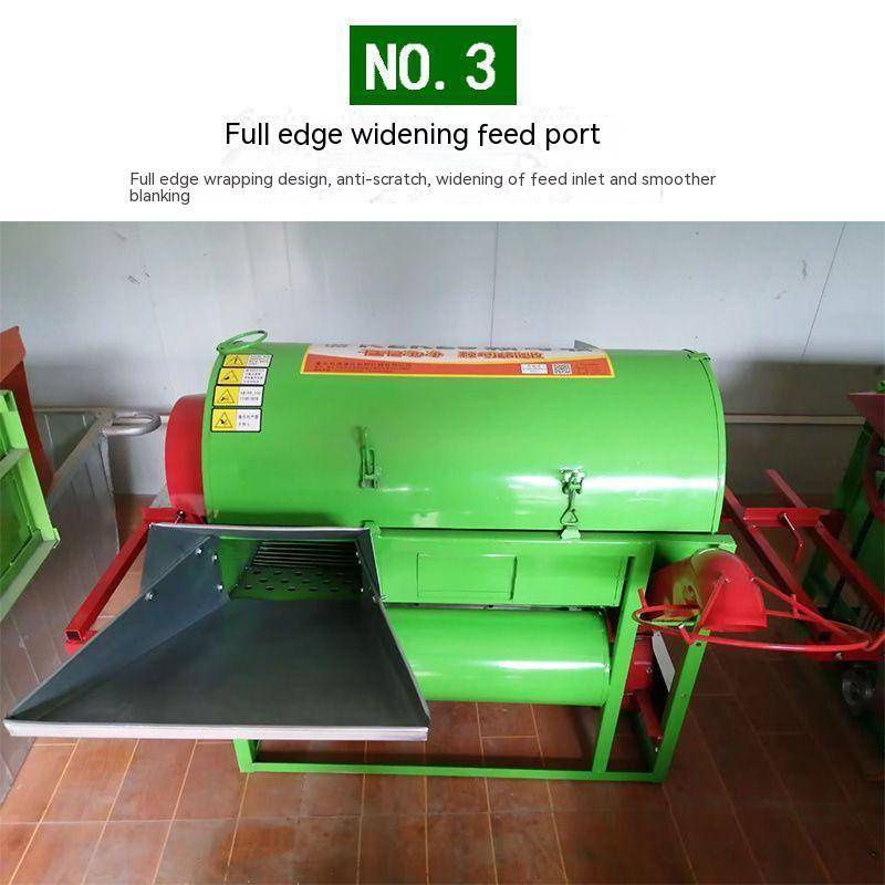 Fully fed rice threshing machine automatic set pocket thresher ...