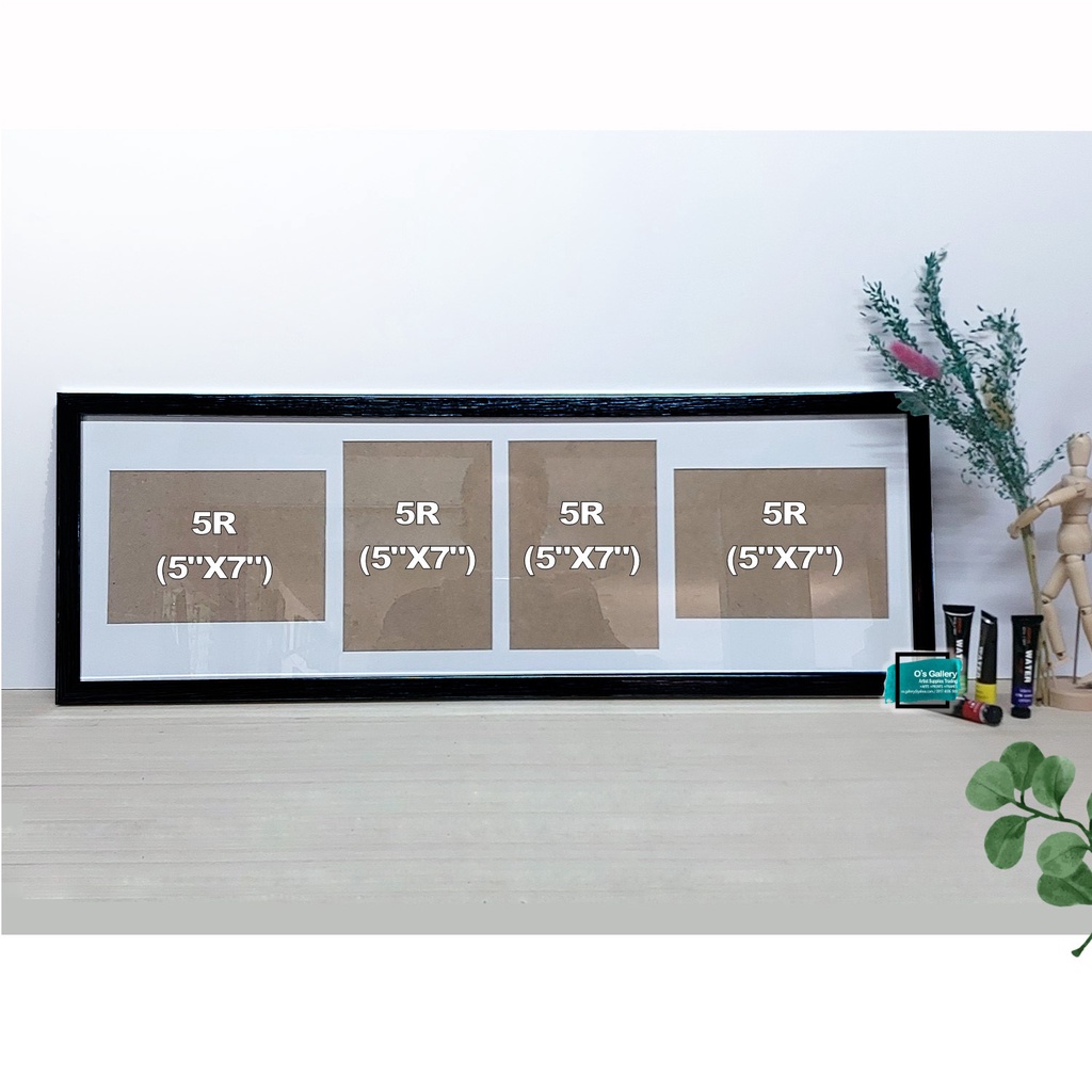4R and 5R Frame Collage 2pcs Landscape/2pcs Portrait Wall Hang ...