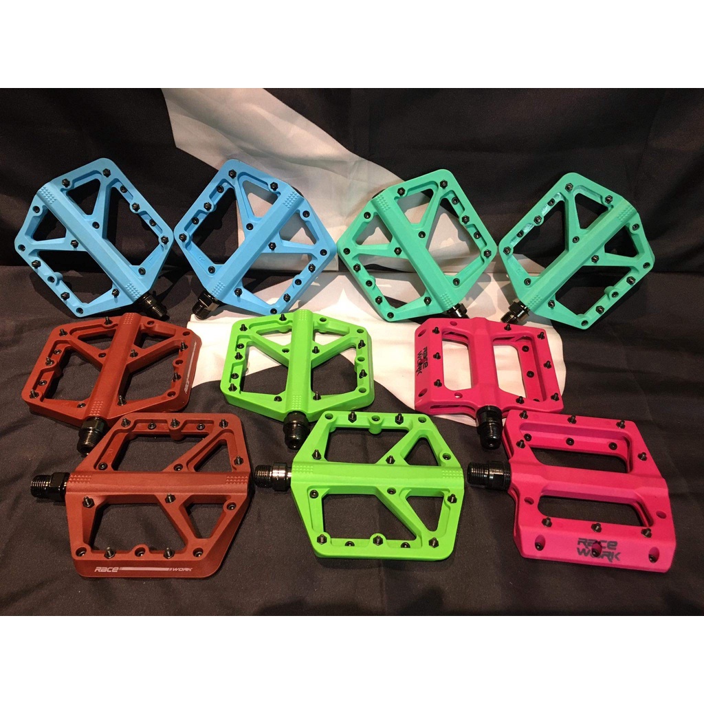 Mountain Bike Pedal Race Work Nylon Pedals 9/16 | Shopee Philippines
