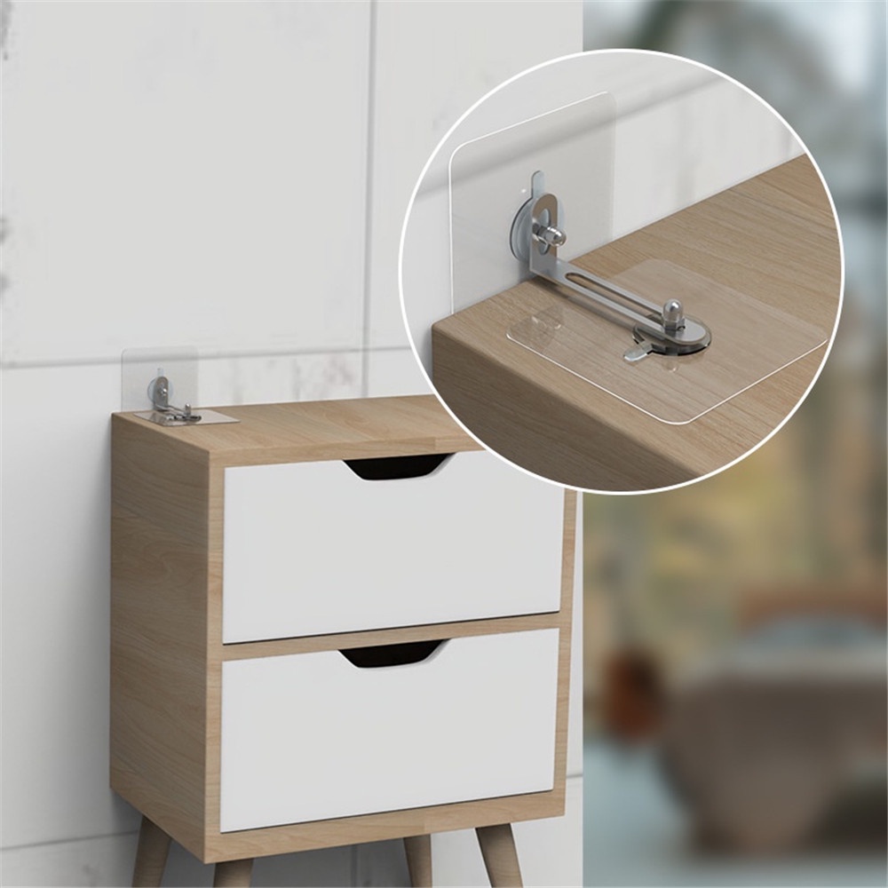 Fixing Hook Wardrobe Furniture Safety Device Non-perforated Cabinet ...